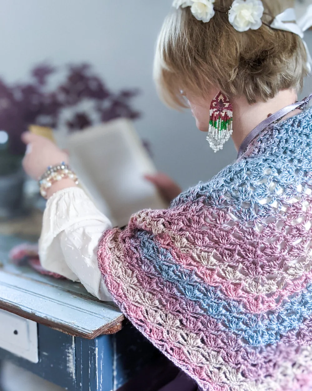 Easy Crochet Lace Shawl Free Pattern