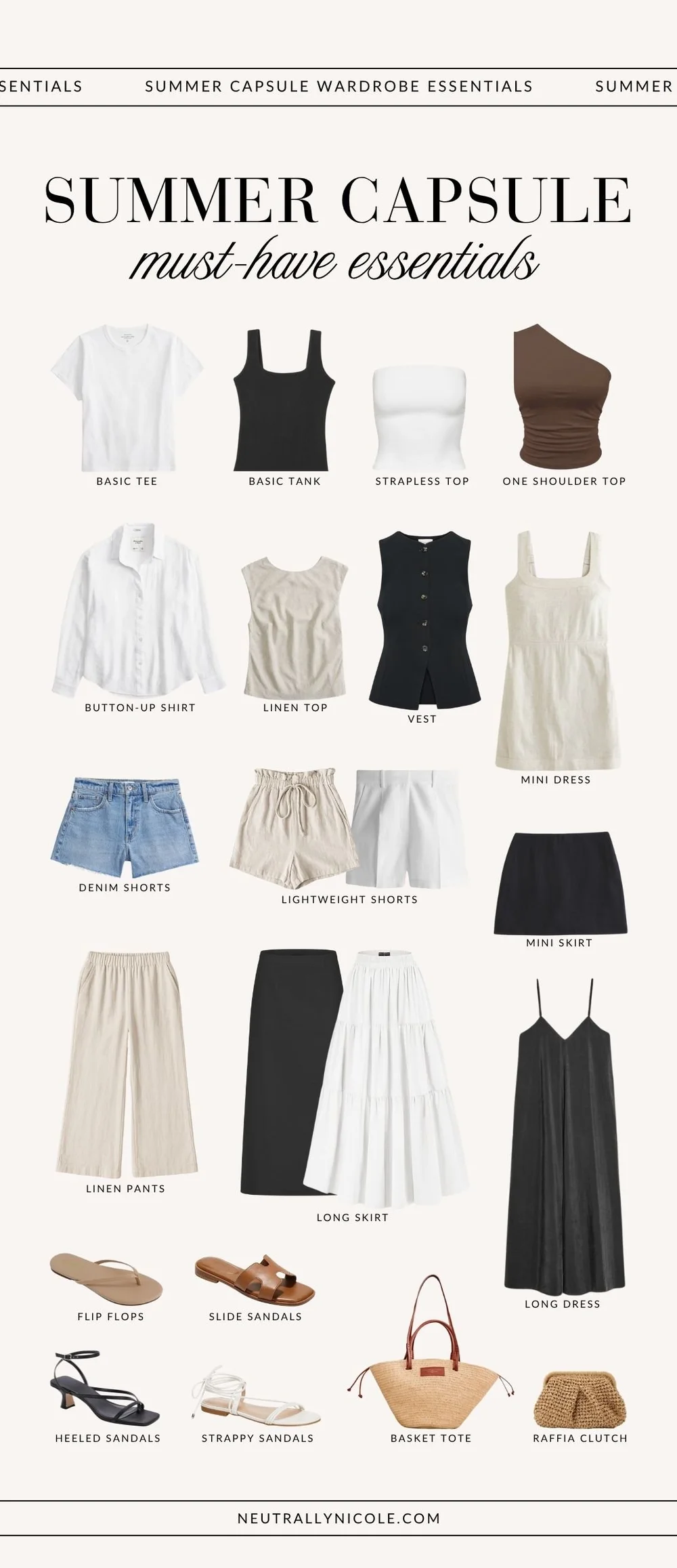 20 Summer Capsule Wardrobe Essentials You Must Have