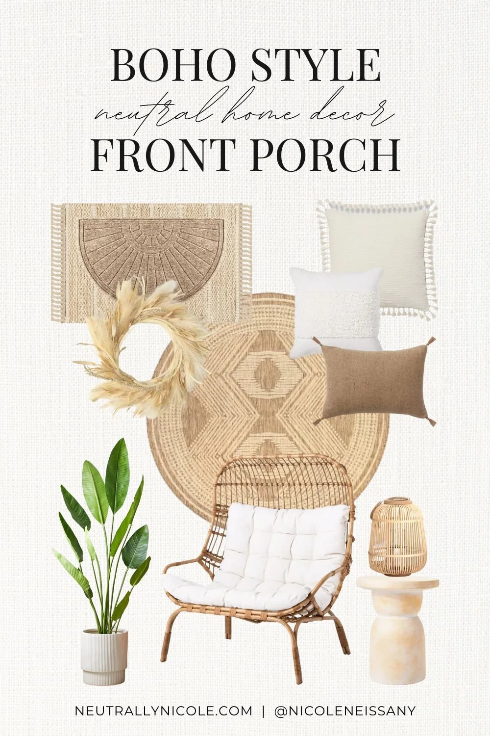 Neutral Boho Front Porch