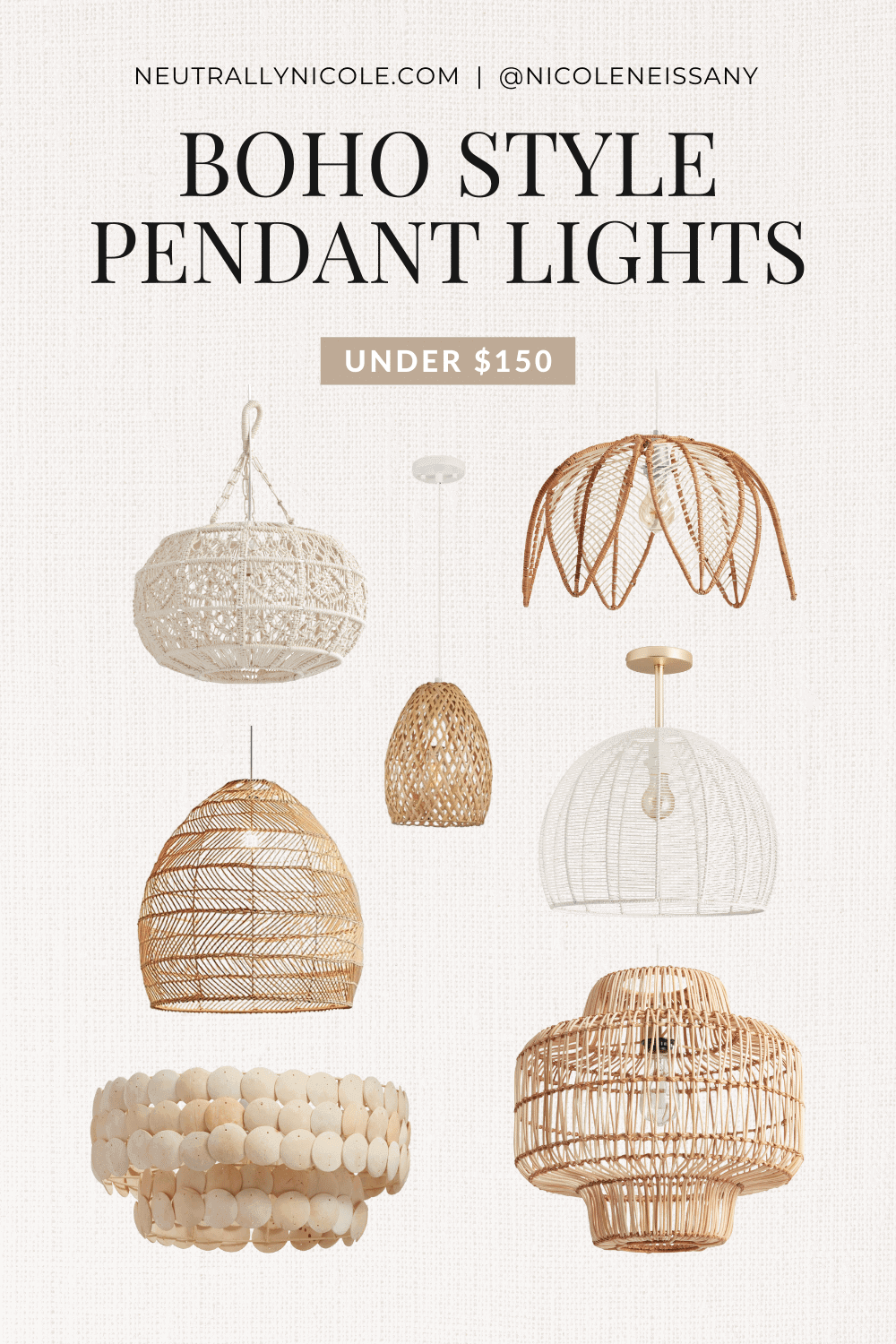 Boho Pendant Lights Under $150