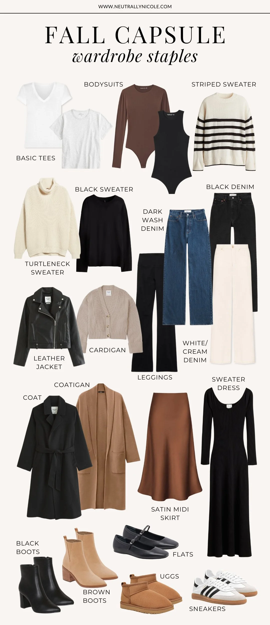 2024 Fall Capsule Wardrobe + Outfit Ideas