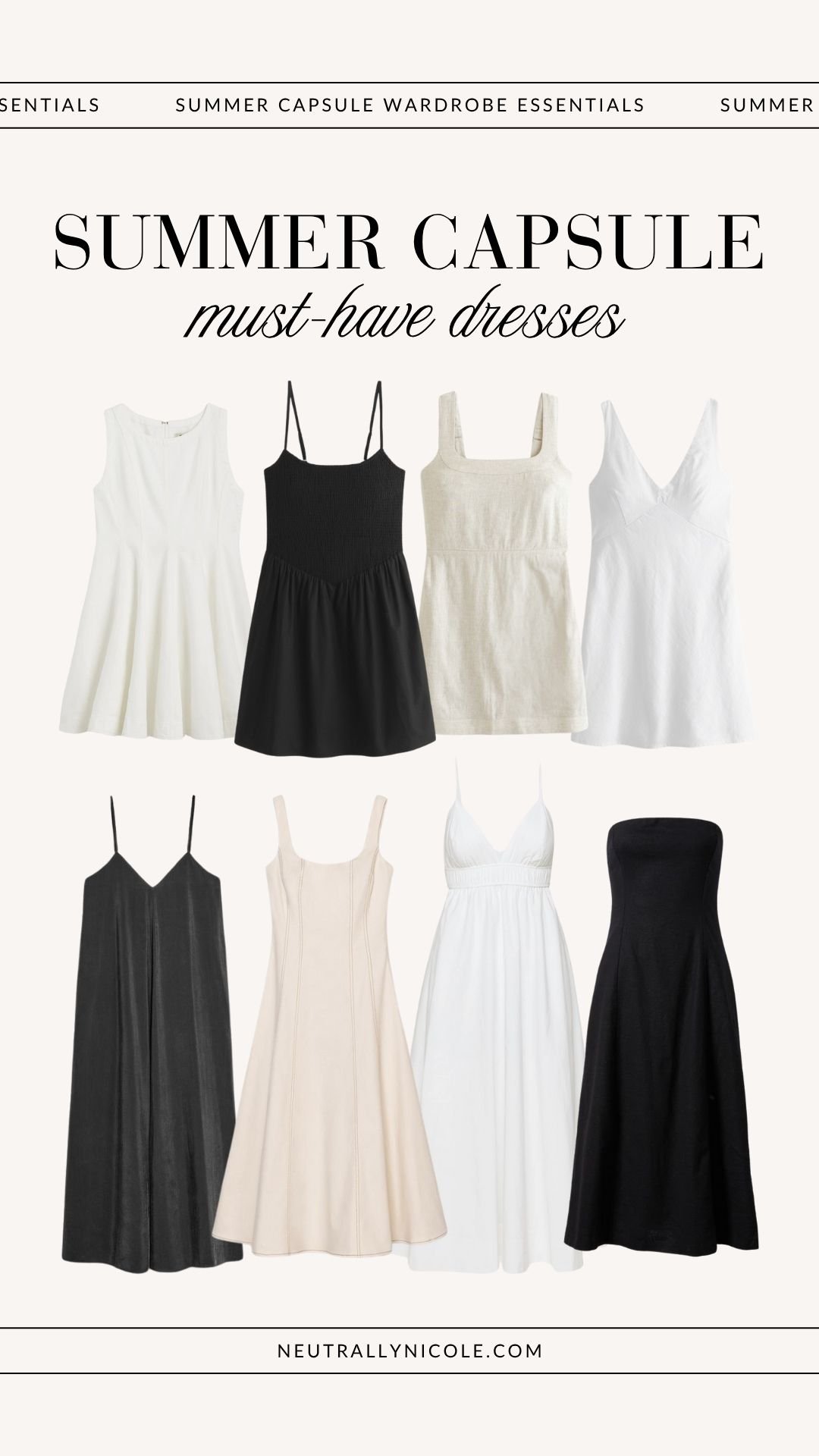 20 Summer Capsule Wardrobe Essentials You Must Have