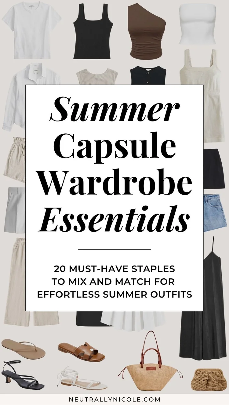 20 Summer Capsule Wardrobe Essentials You Must Have
