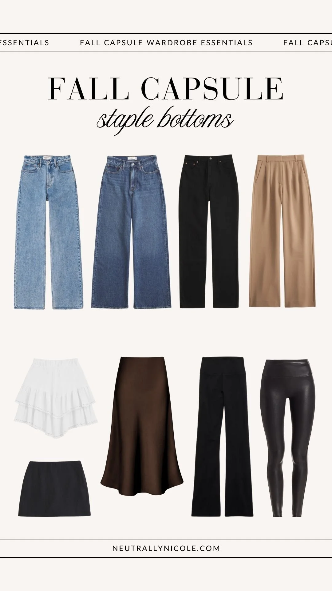 Fall Capsule Wardrobe Essentials You Need in Your Closet