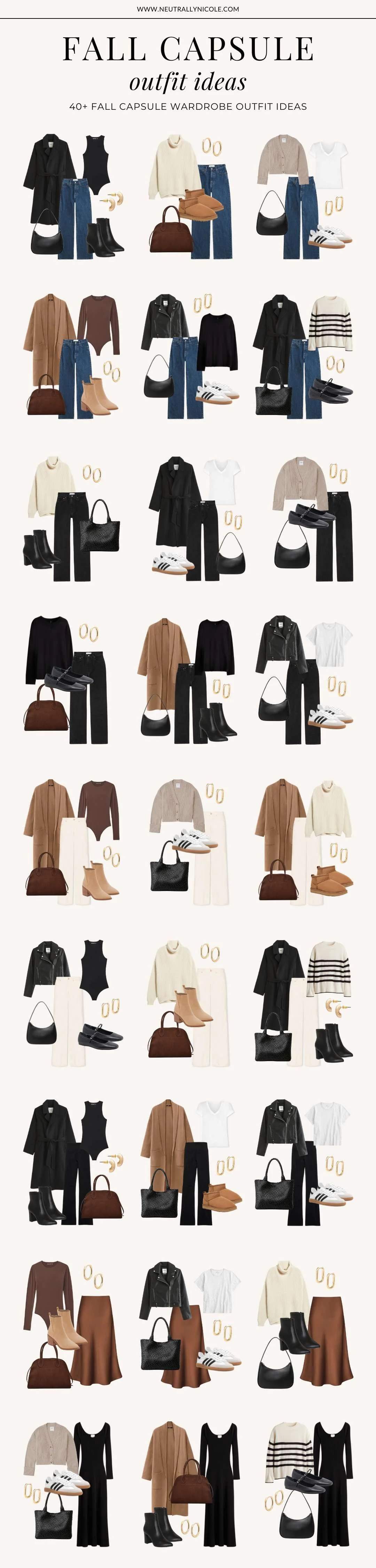2024 Fall Capsule Wardrobe + Outfit Ideas