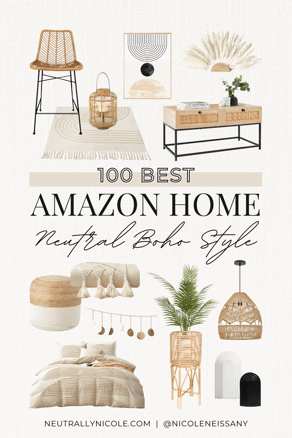 100 Best Neutral Boho Home Decor From Amazon