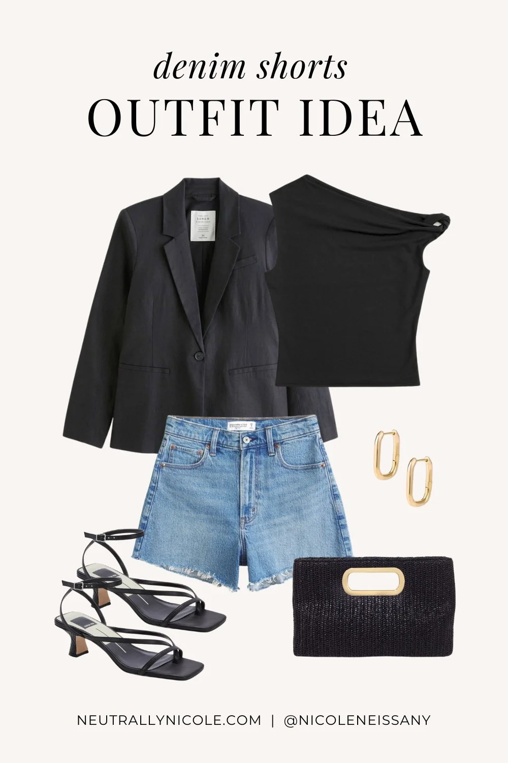 Easy Denim Shorts Outfit Ideas For Summer