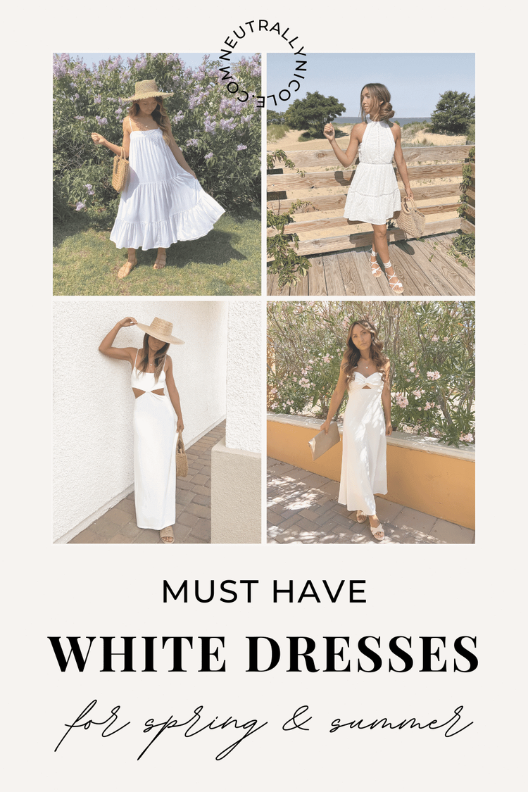 Must-Have White Dresses For Spring and Summer