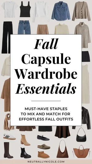 Fall Capsule Wardrobe Essentials You Need in Your Closet