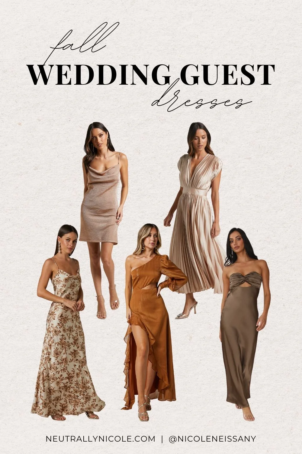 Neutral Wedding Guest Dresses For Fall — Neutrally Nicole