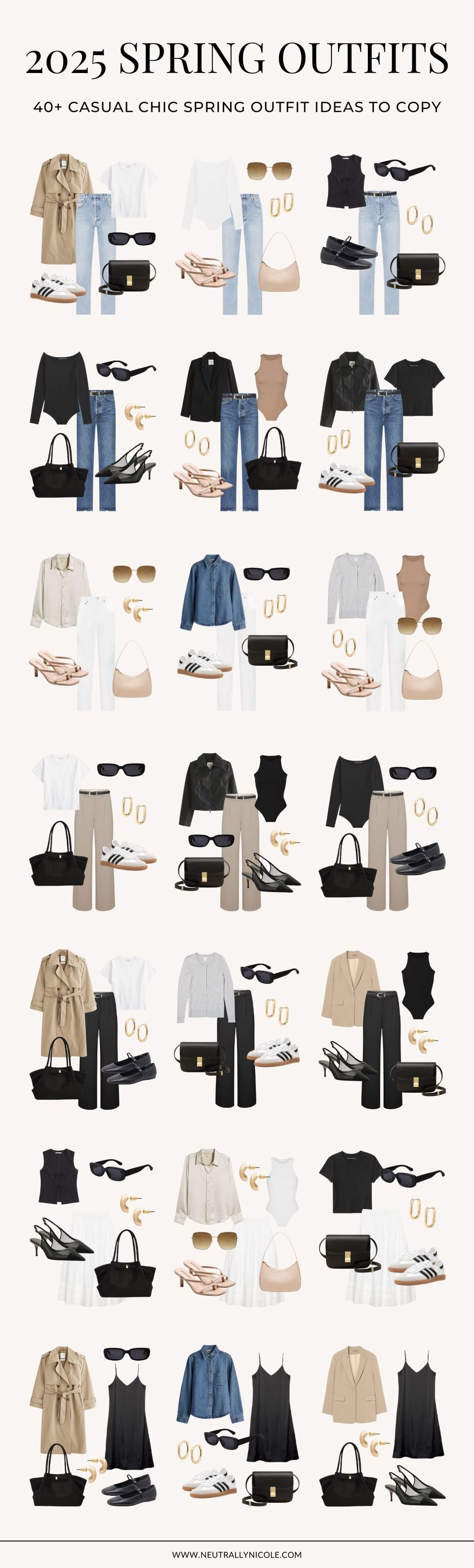 2025 Spring Capsule Wardrobe + Outfit Ideas
