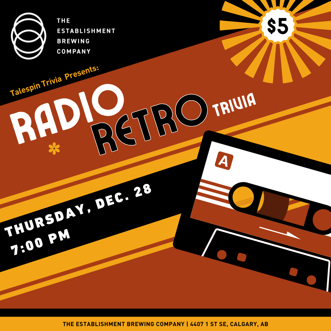 Radio Retro Trivia — The Establishment Brewing Company