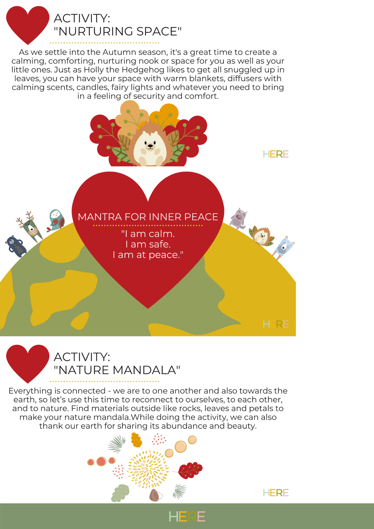 NECC Elevate "The Seasons" Mindfulness Activities For Children — HERE ...