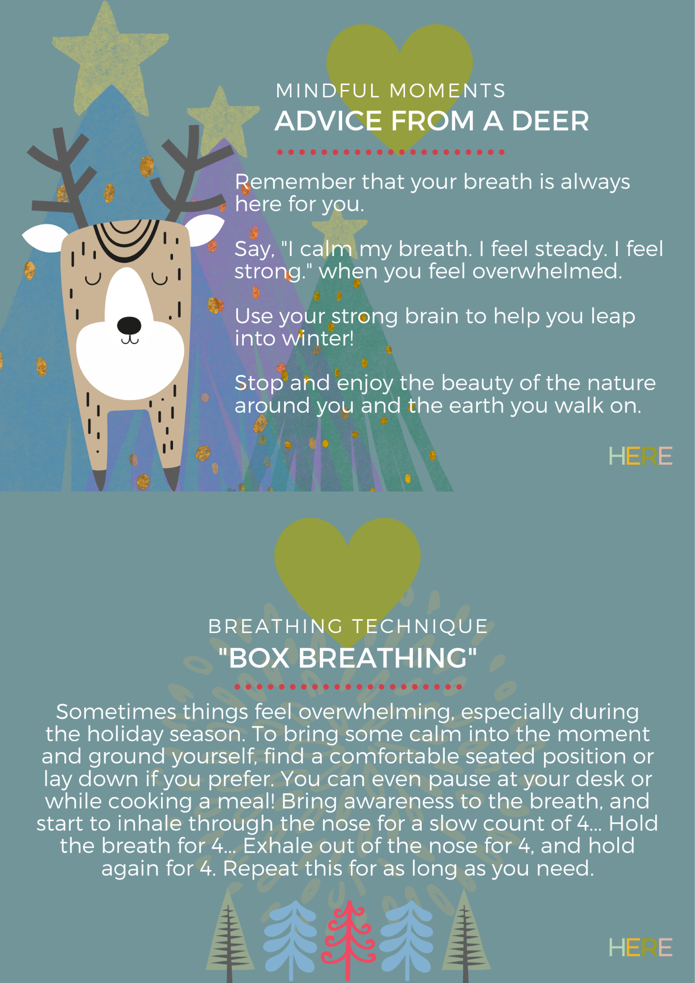 NECC Elevate "The Seasons" Mindfulness Activities For Children — HERE ...