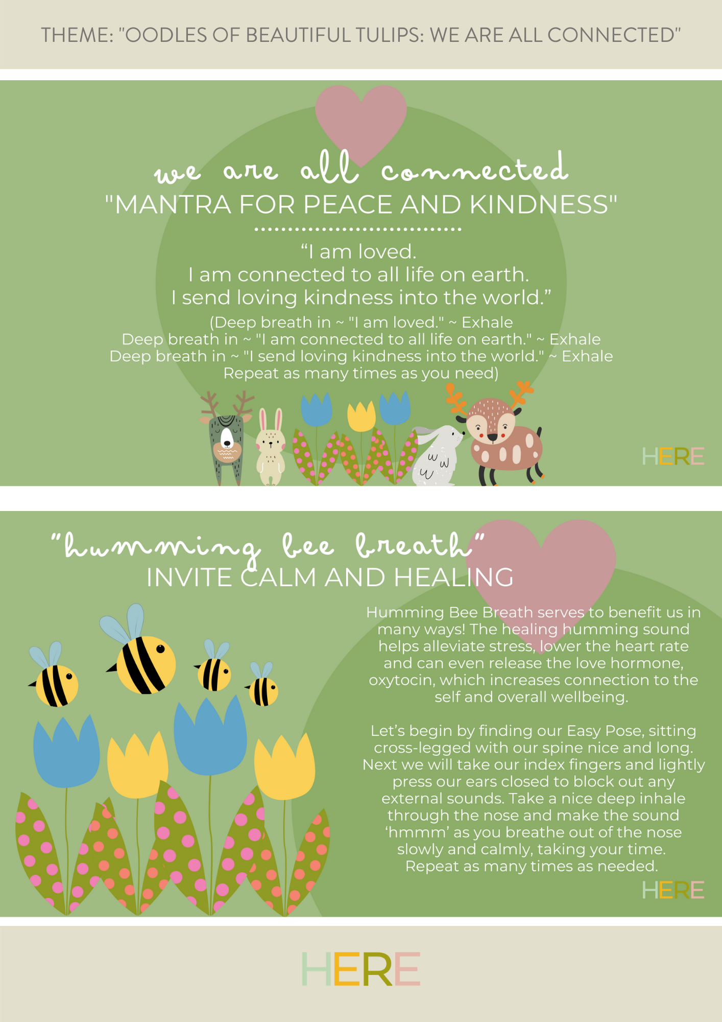 NECC Elevate "The Seasons" Mindfulness Activities For Children — HERE ...