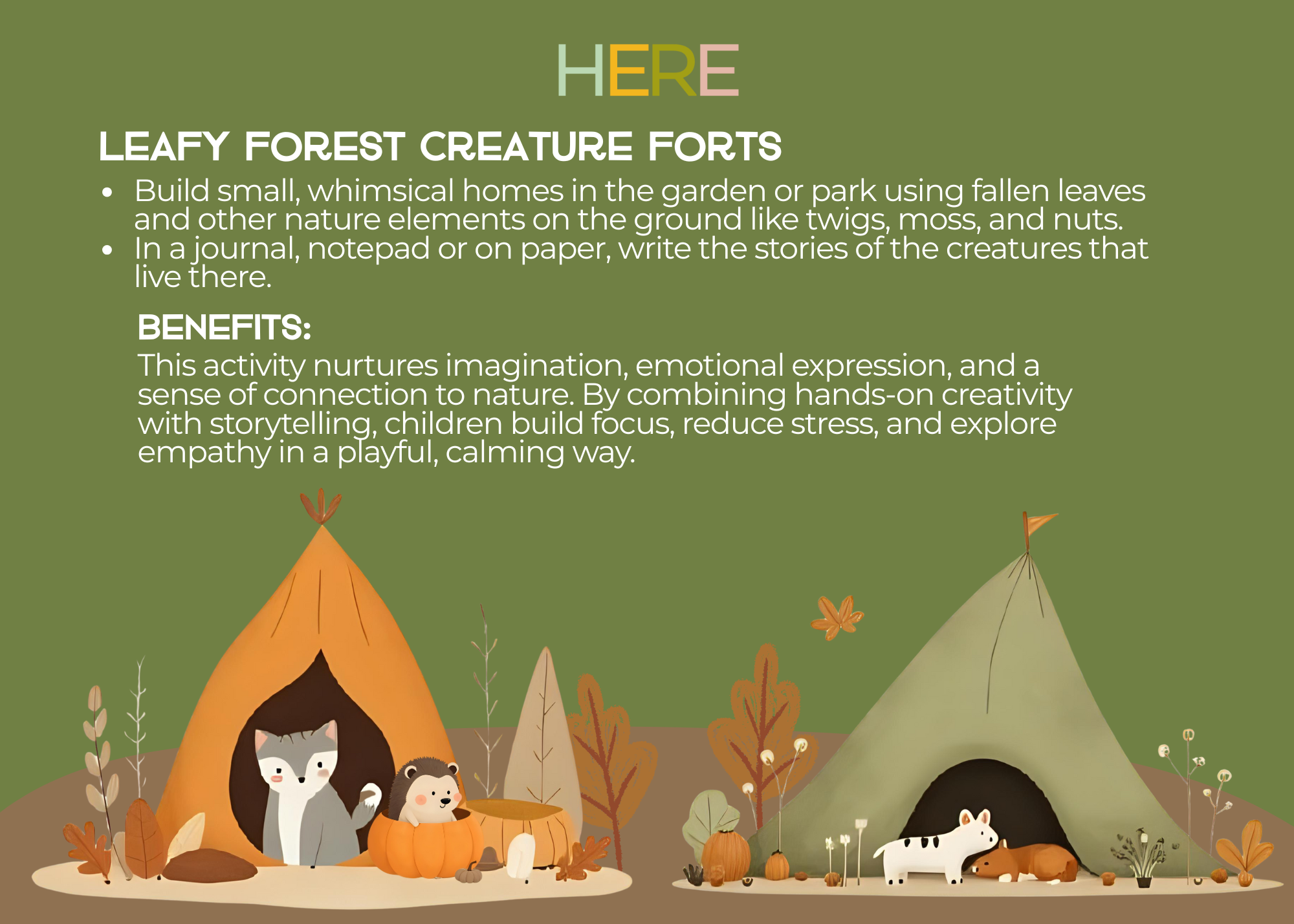 Hedgehogs and Autumn Leaves: Self-Care + Bravery Mindfulness Activity ...