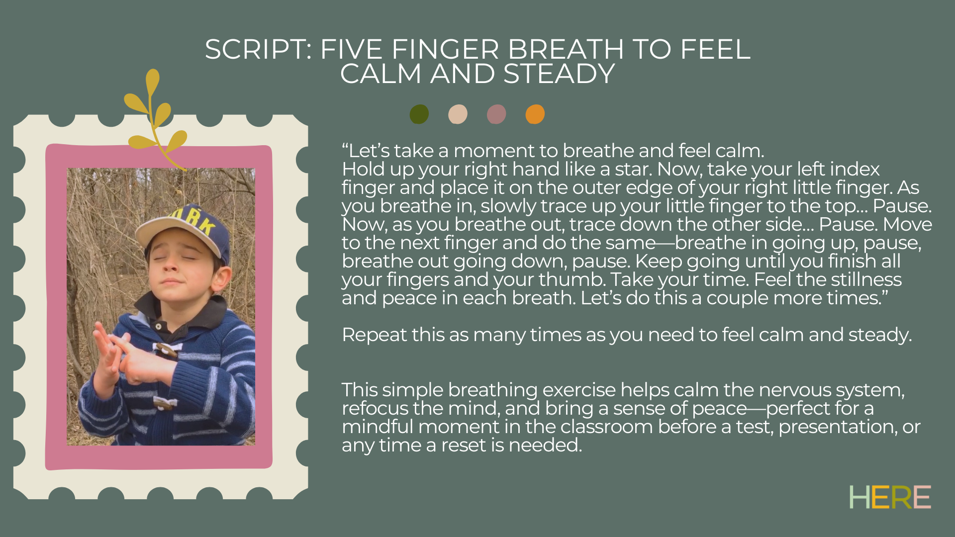 HERE Mindfulness - Spring Healing Mindfulness Activities