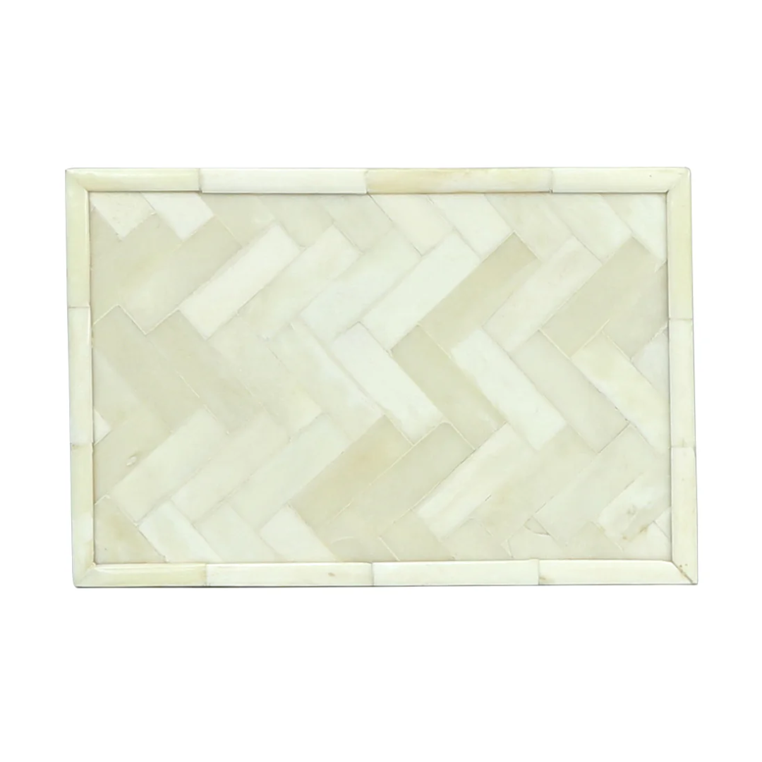 Chevron Bone Box — MOLLY BASILE INTERIORS