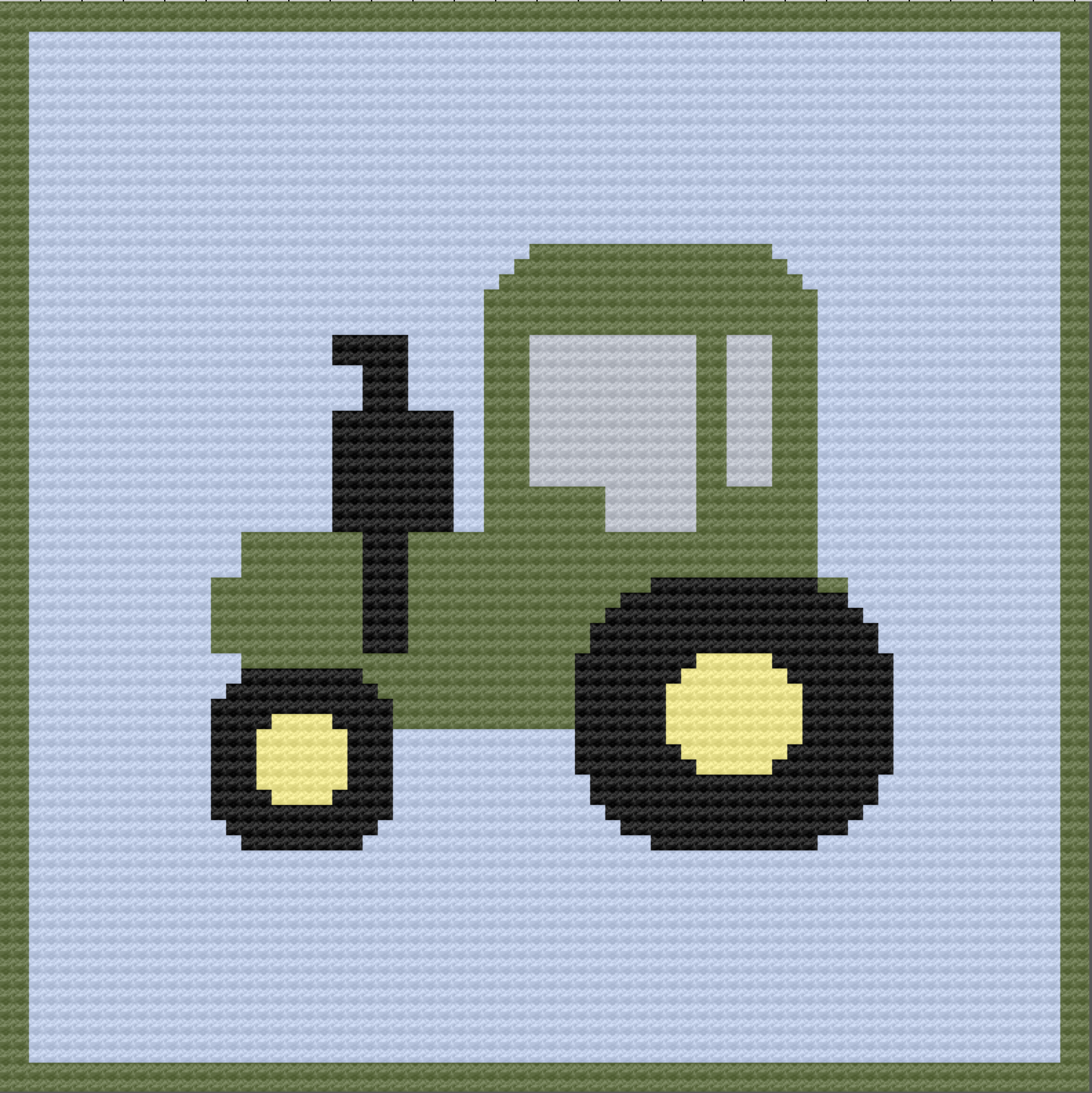 Tractor Treasures: A Farm-Inspired Crochet Square for SC & TSS