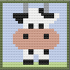 🐮 Welcome to the Barnyard – Meet the Moo-tastic Cow Square! 🧶🌾