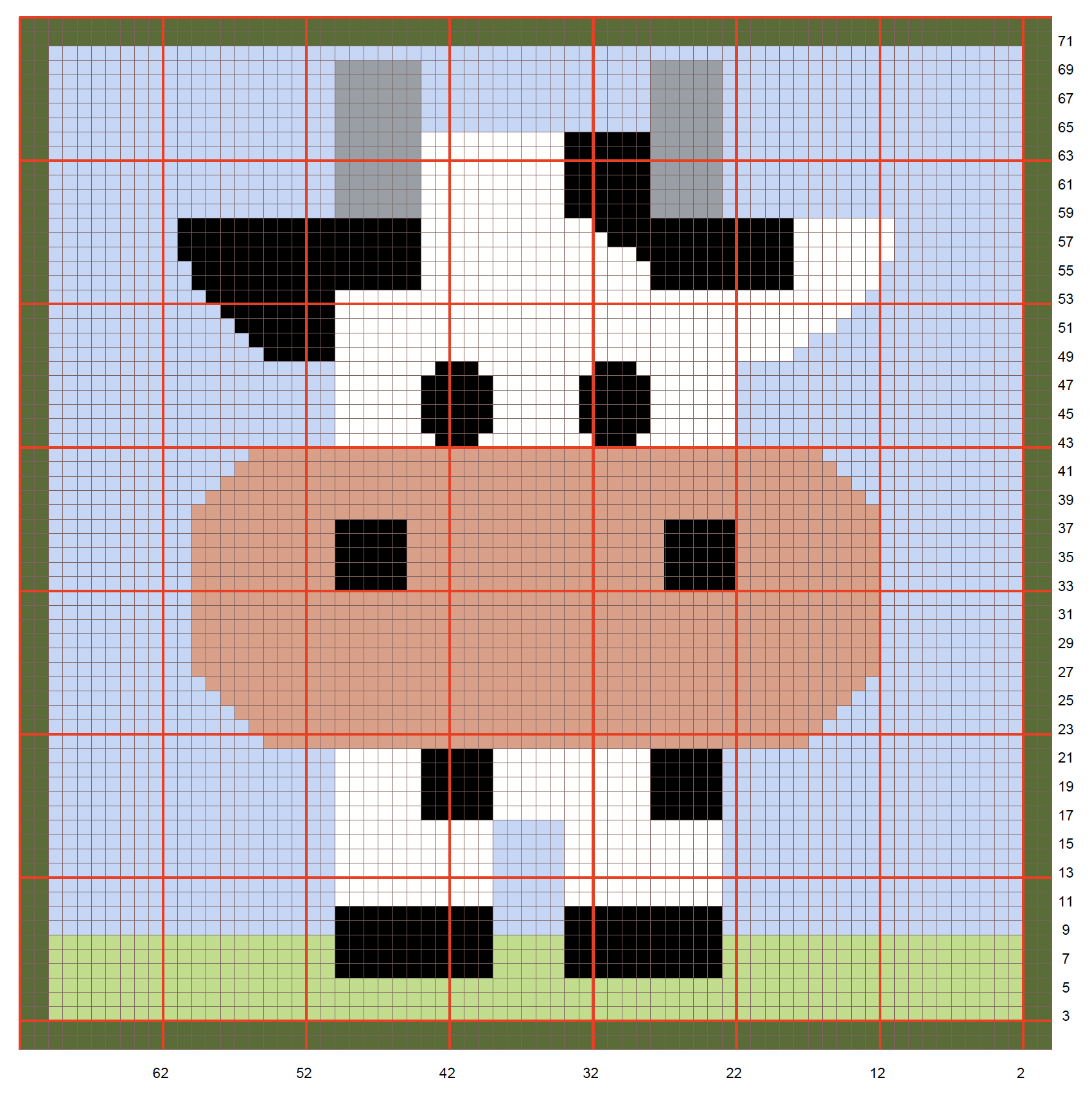 Moo-velous Stitches: A Charming Cow Crochet Square for SC & TSS 🐄