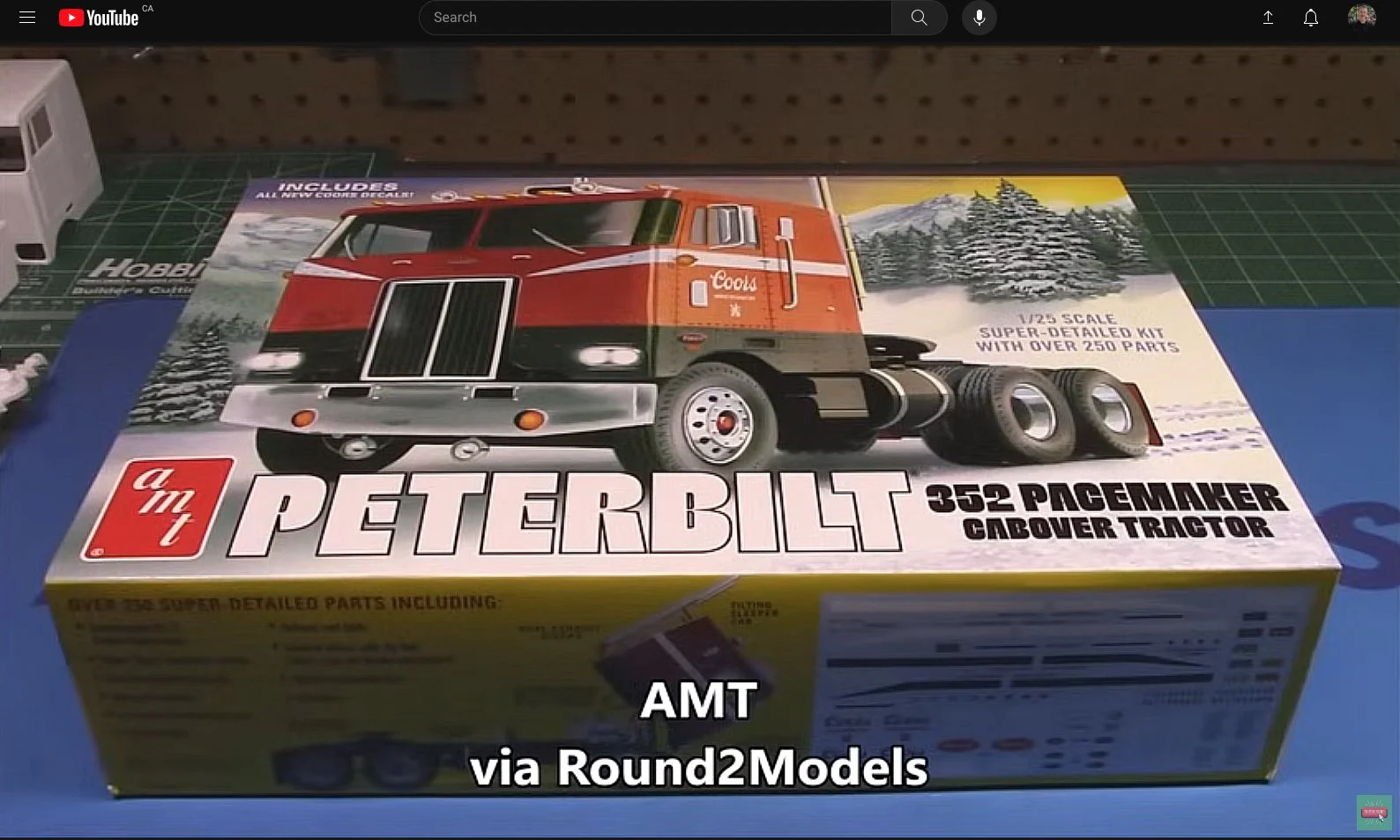Peterbilt 352 AMT Peterbilt 352 Pacemaker Coors Beer 1/25 Scale Model ...
