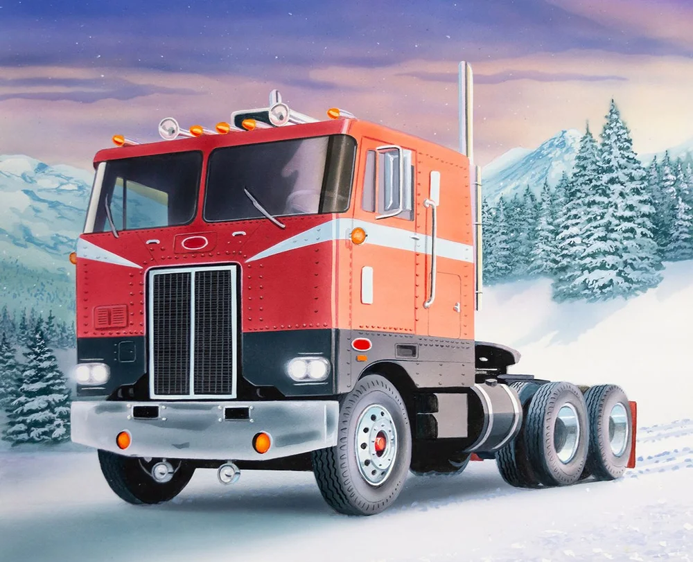 Completed Box Art Peterbilt 352 "Coors" — Norb Lisinski