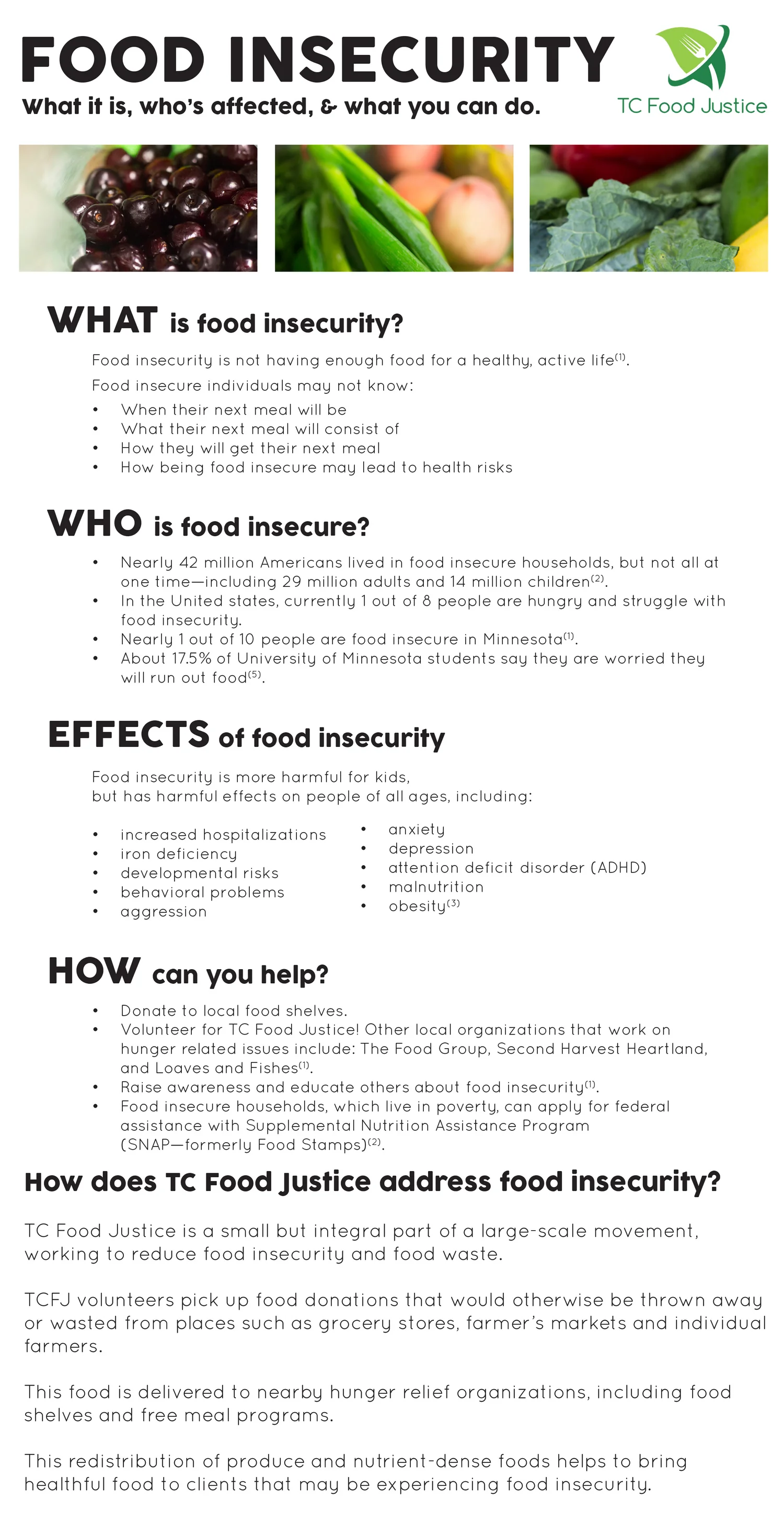 TC Food Justice | Reducing Food Waste & Hunger