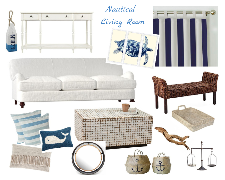 Nautical Sofa | Baci Living Room