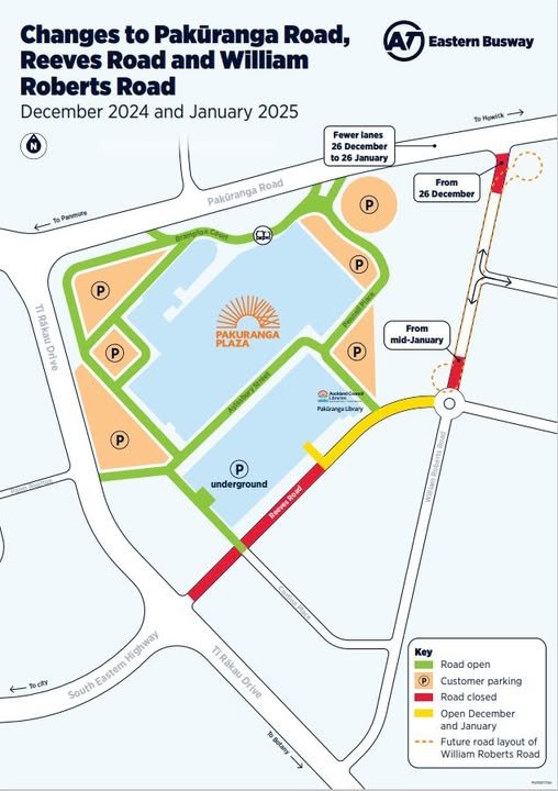 More changes for Pakūranga as Eastern Busway continues at pace — Damian ...