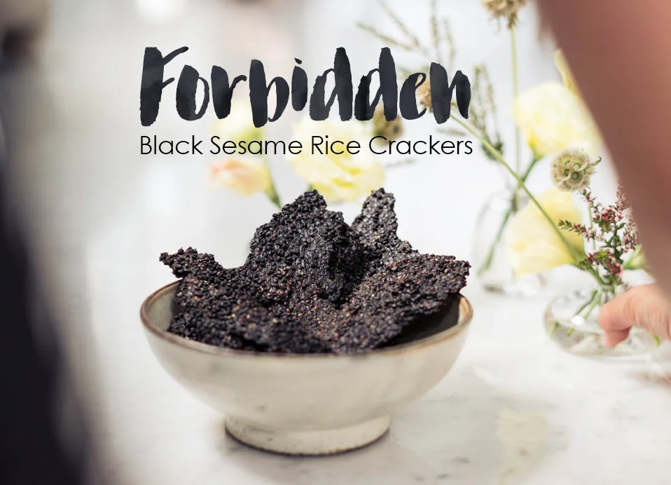 Forbidden Black Sesame Rice Crackers — Live Fruitfully