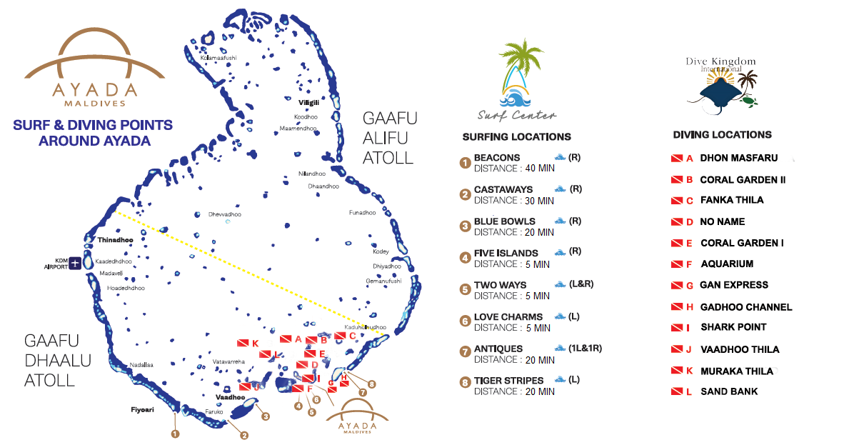 Surfing at Ayada Maldives — Ayada Maldives - Official Website