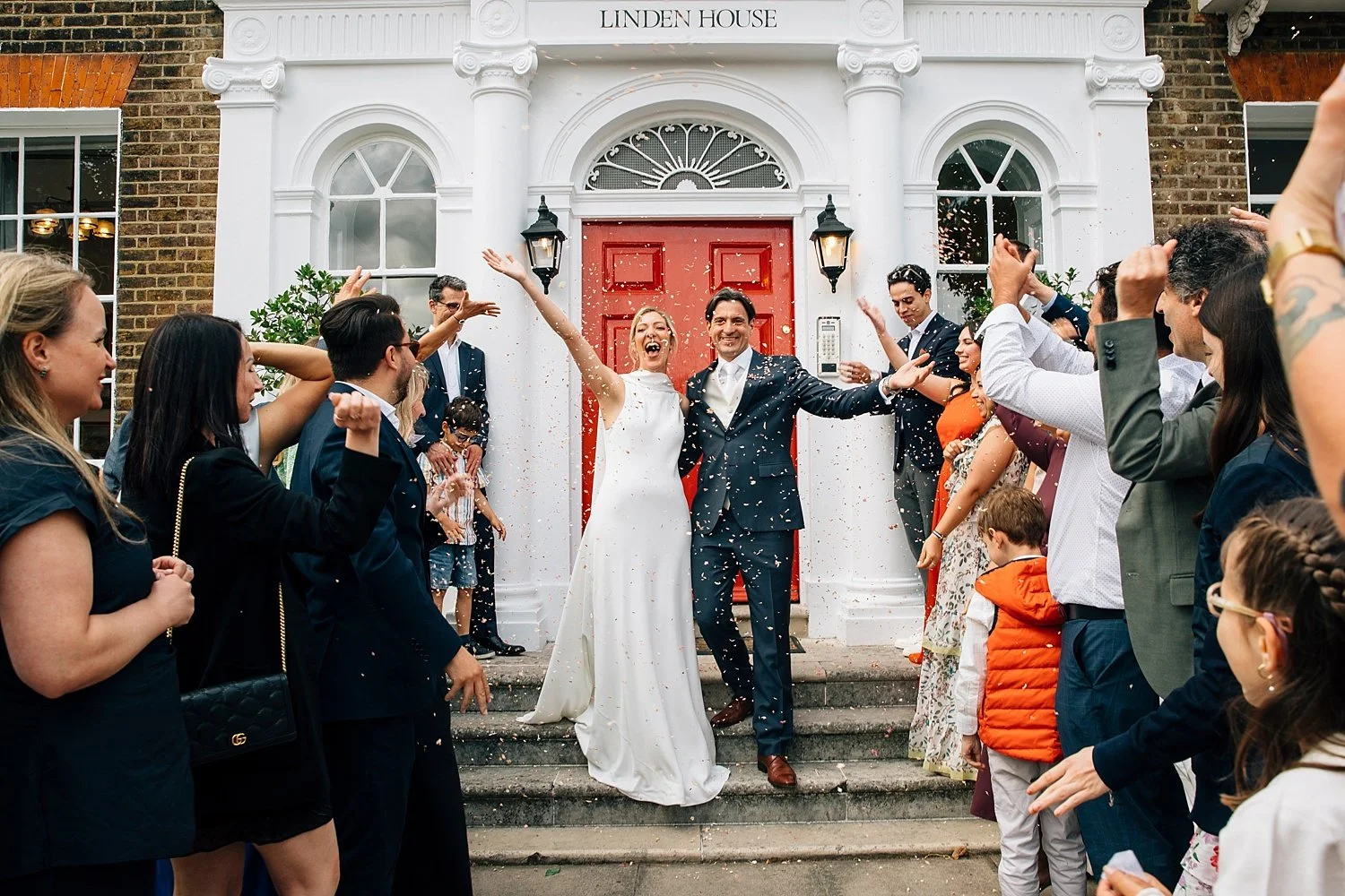 Joyful Summer Wedding Photography at Linden House Riverside | London ...