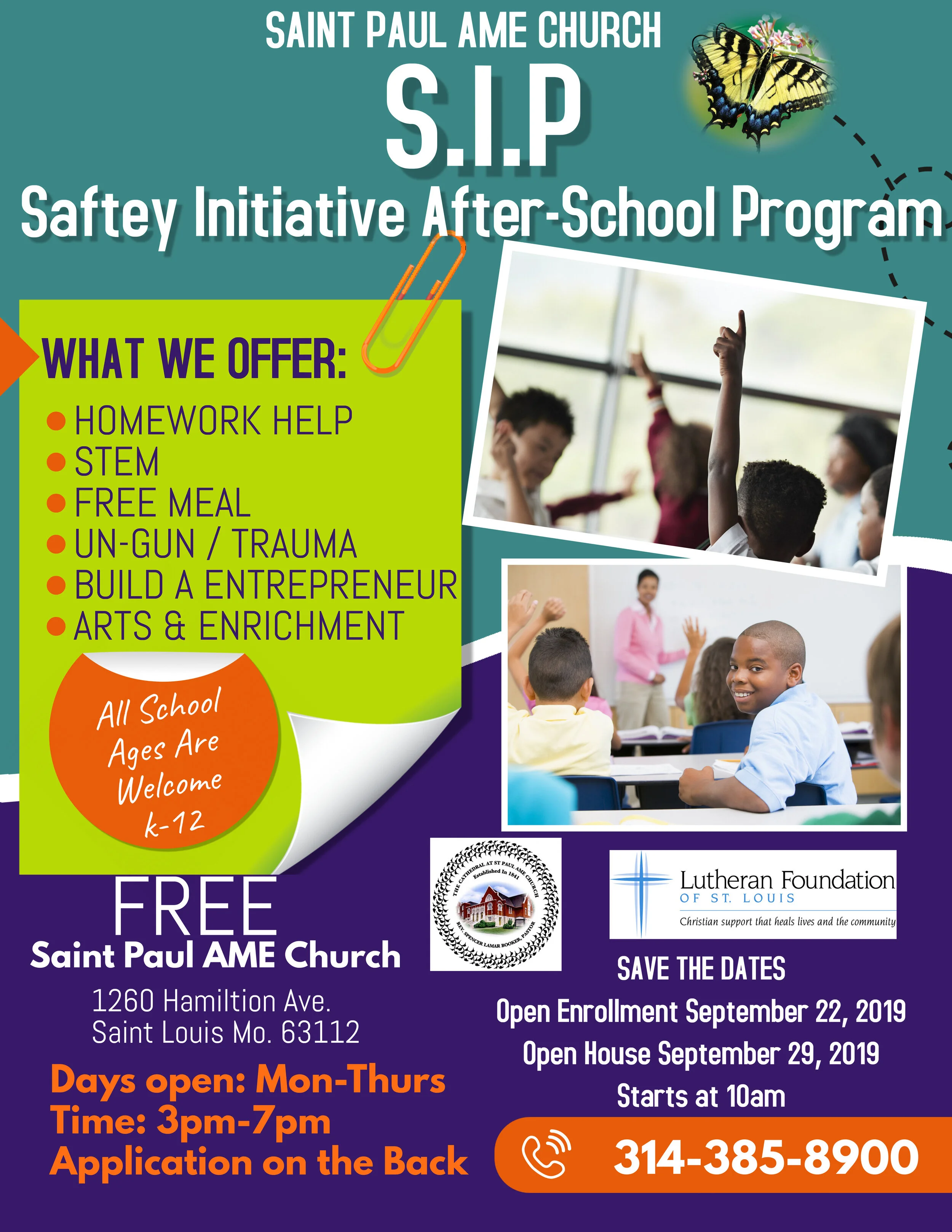 Safety Initiative After-School Program — The Cathedral @ St. Paul AME ...