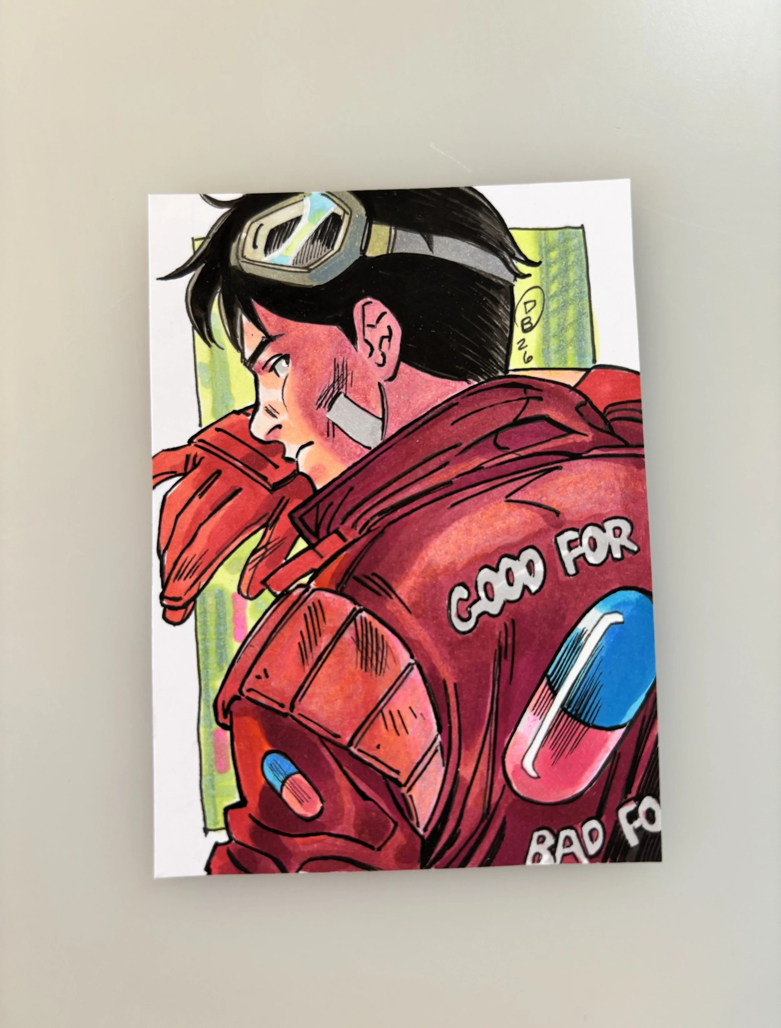 Kaneda (Akira) Sketchcard — ART BY CANUCKS