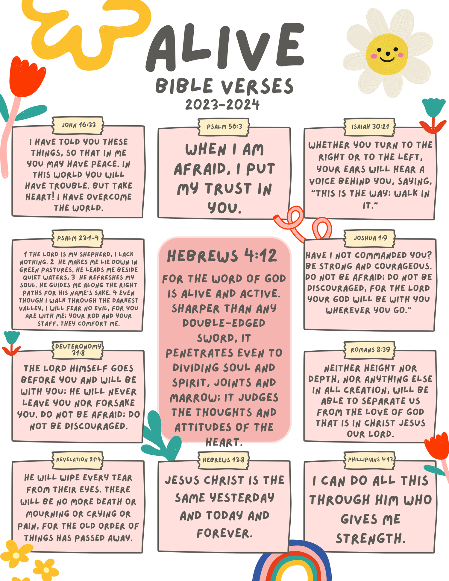 Sabbath School Memory Verses — ROC Fellowship