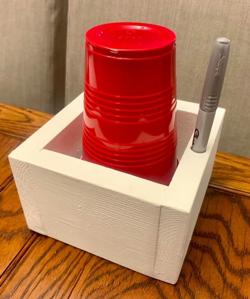 DIY Party Cup Holder: Build Your Own Wooden Drink Holder — Slightly ...