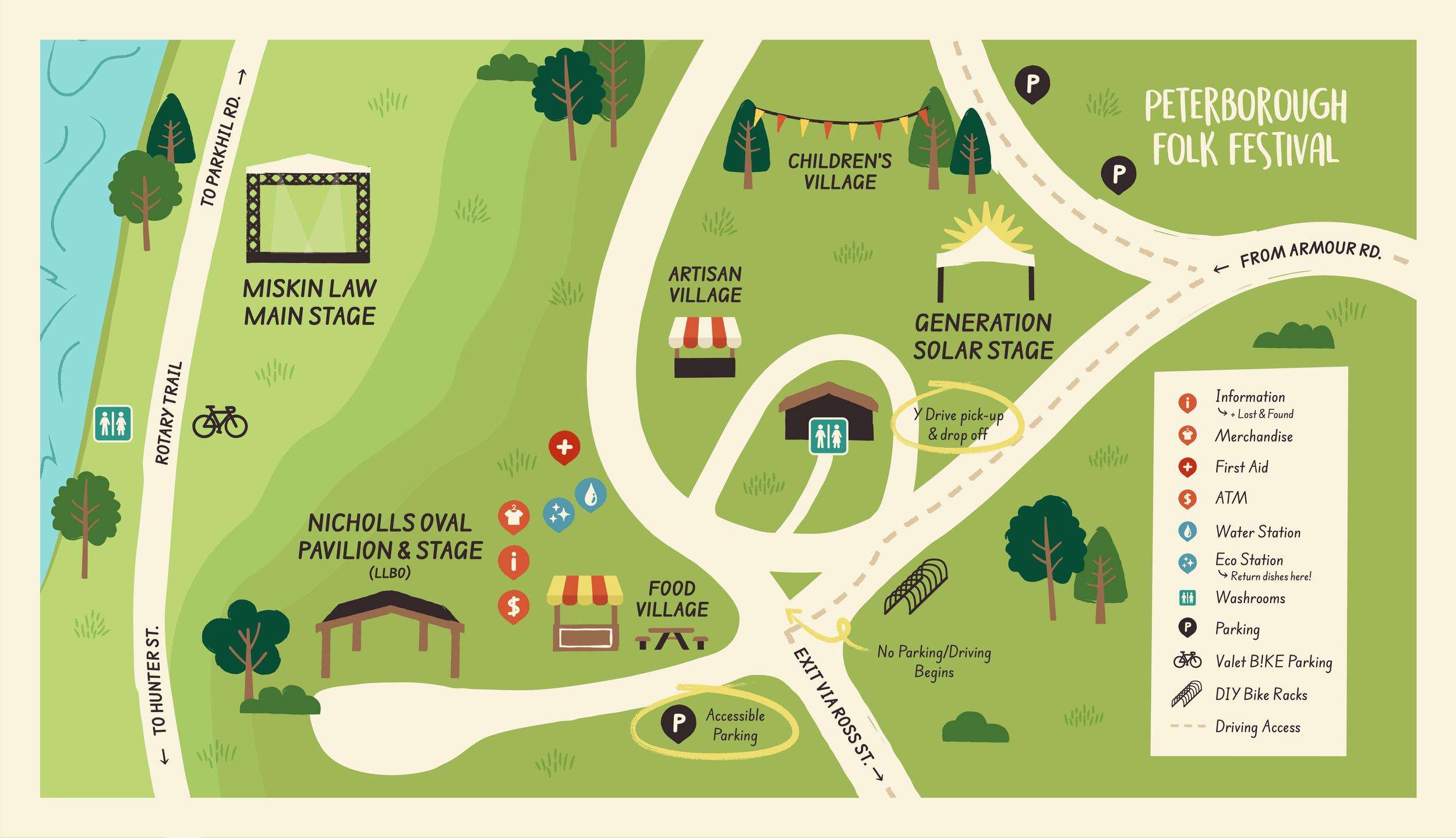 2025 Performance Schedule — Peterborough Folk Festival