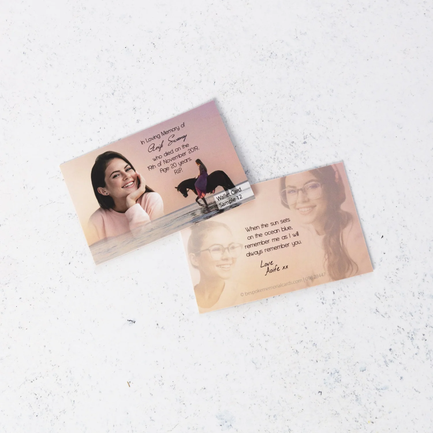 Products — Bespoke Memorial Cards