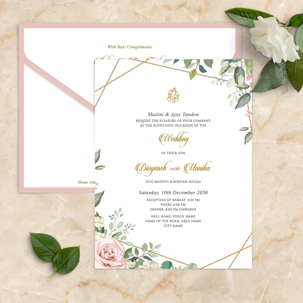 Baraat Wedding Card