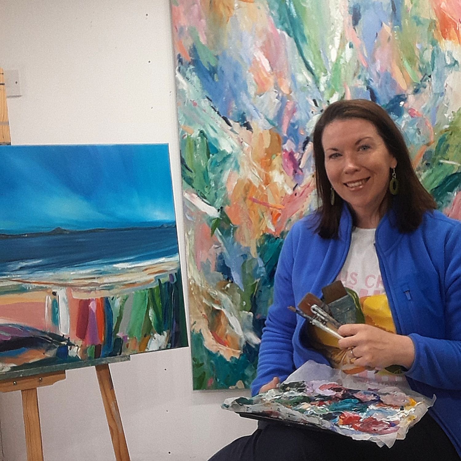 Coastal Calm: Introducing Scottish Abstract Artist Holly Ferrie | Hood ...