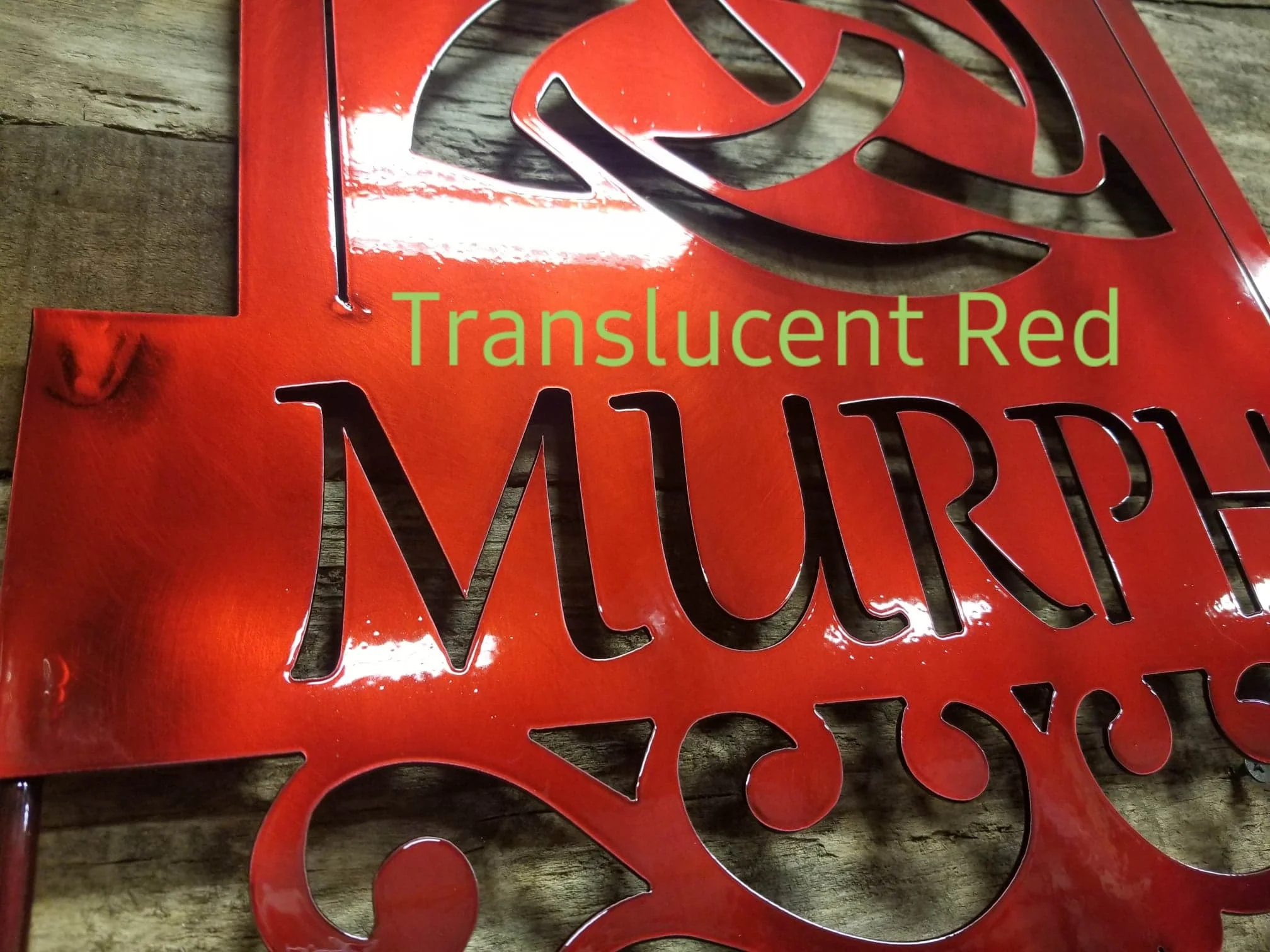 Metal Signs with Custom Powder Coat — Rhodes Welding & Metal Works