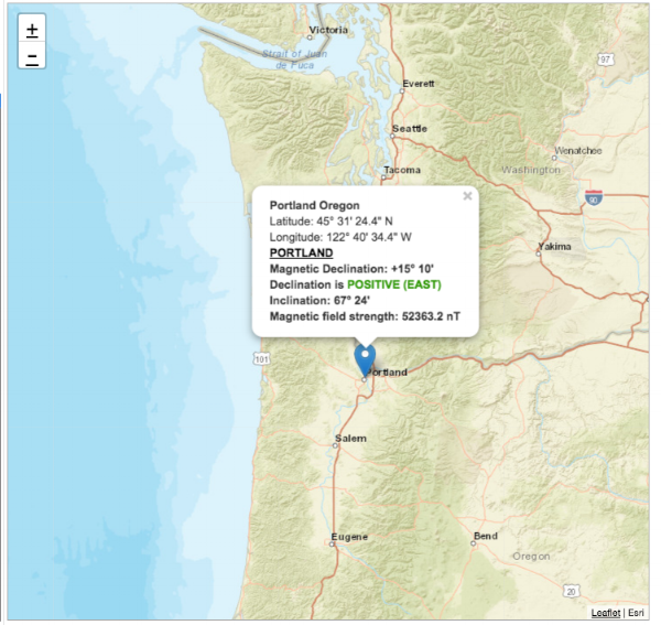 Find the correct declination for anywhere — Alpinesavvy