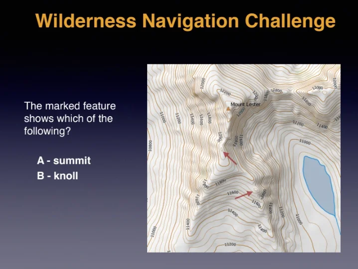 Which Way Wednesday - Topo reading, Saddles, knolls, summits — Alpinesavvy