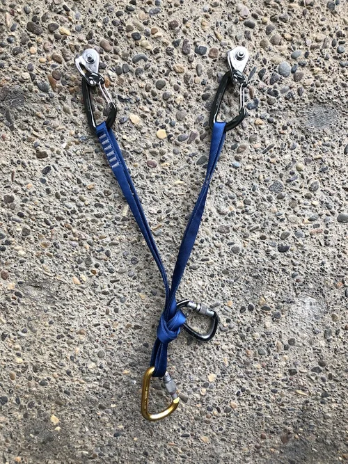 Carabiner inside the master point knot — Alpinesavvy