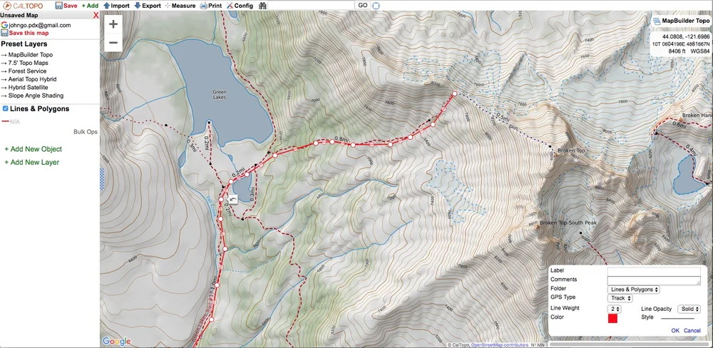 CalTopo pro tip: elevation profiles — Alpinesavvy
