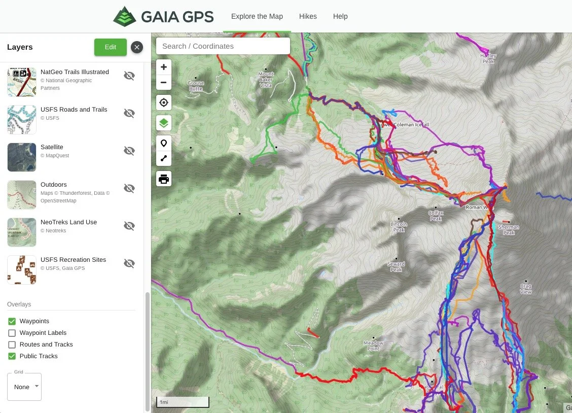 Use GaiaGPS public tracks to find GPS tracks — Alpinesavvy