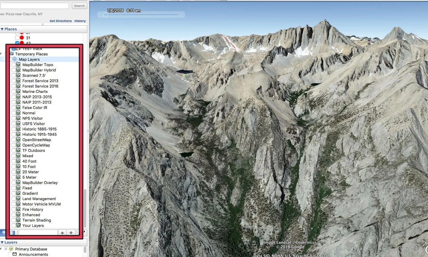 Use CalTopo layers in Google Earth — Alpinesavvy