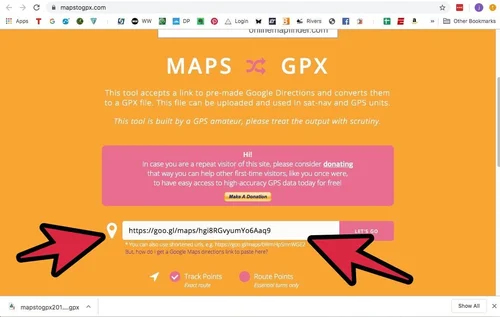 Google maps to GPX file with MapsToGPX.com — Alpinesavvy
