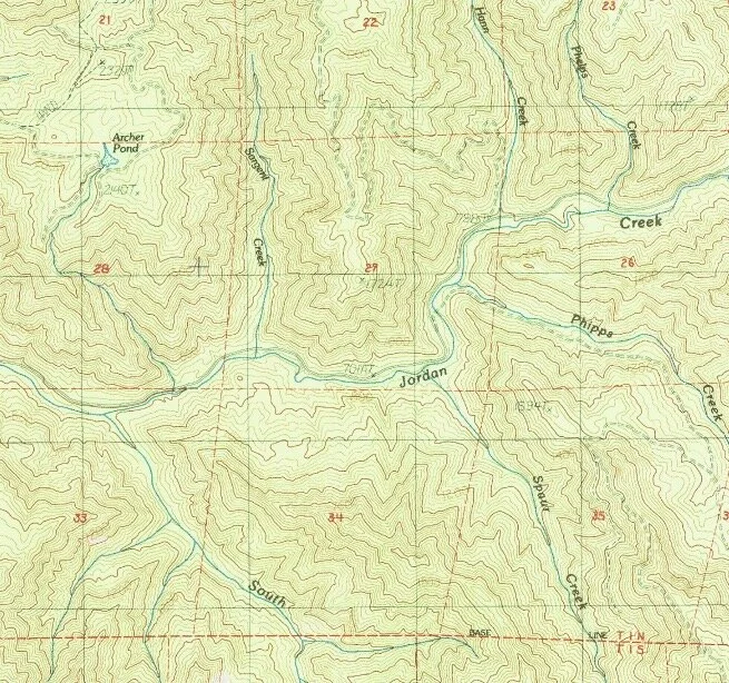 Look at stream flow patterns to see elevation change — Alpinesavvy